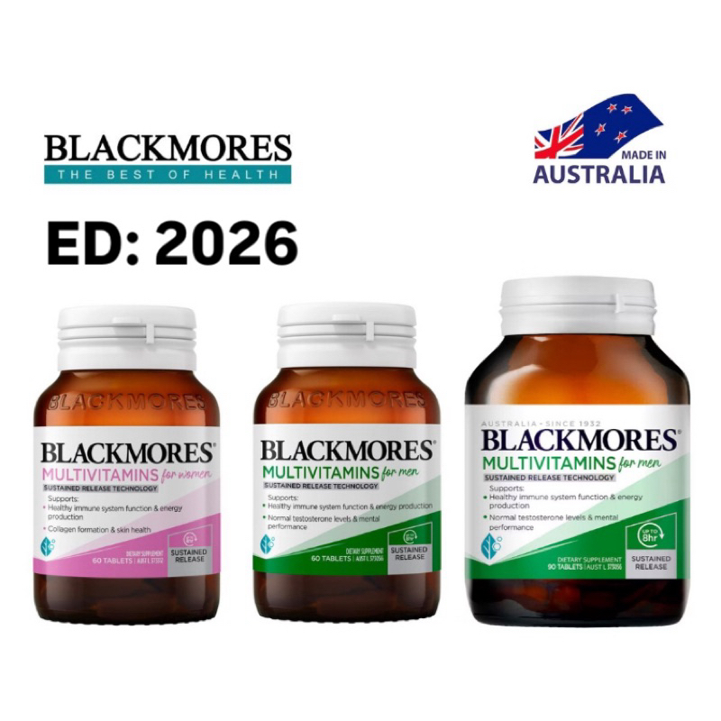 Jual Blackmores Multivitamin For Men Sustained Release 60 Tablets 90 Tablets Blackmores ...