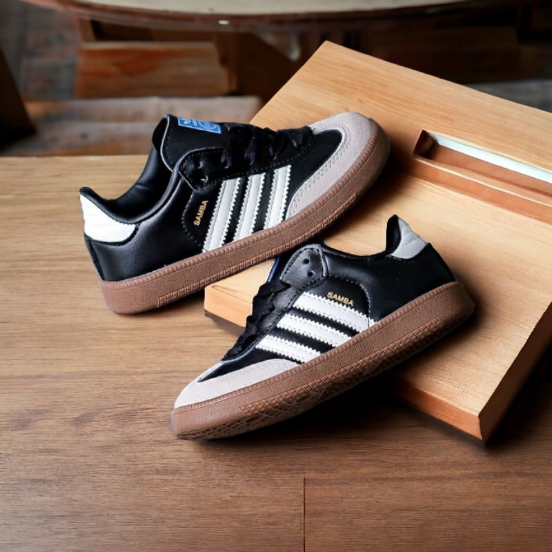 Jual SEPATU ANAK SAMBA HITAM PUTIH | SAMBA KIDS | SEPATU ANAK LAKI LAKI ...