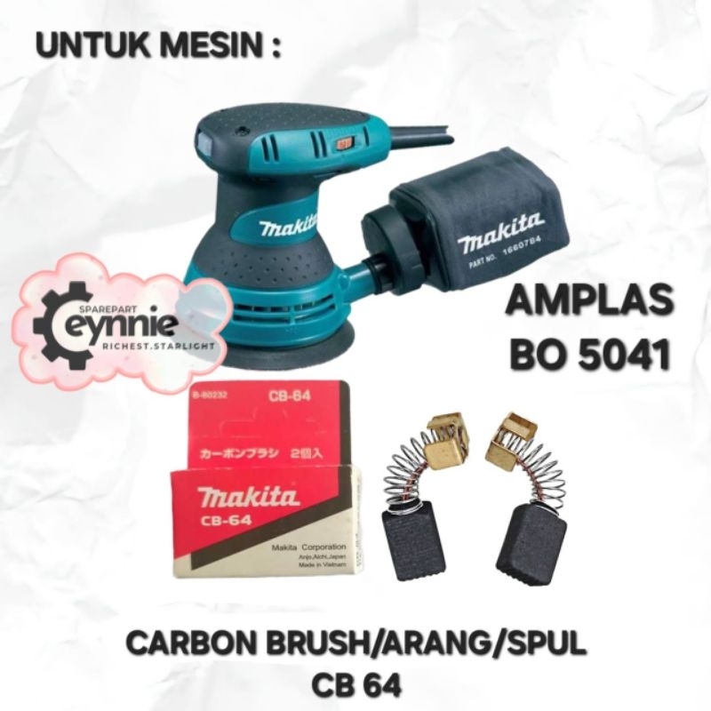 Jual CARBON BRUSH MESIN AMPLAS BO 5041 MAKITA CB 64 ARANG SPUL MESIN AMPLAS BO5041 CB64 MAKITA ...