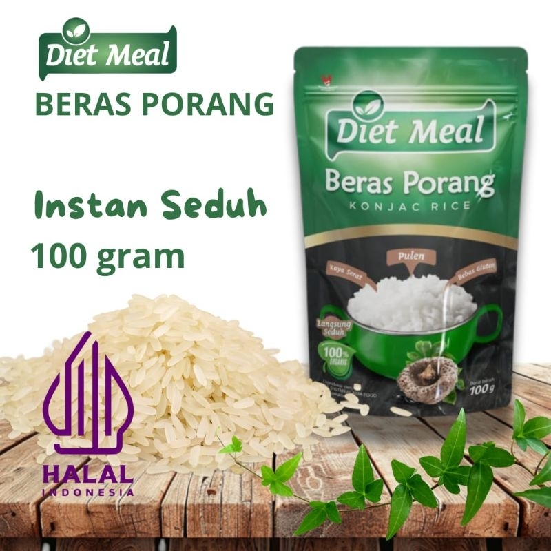Jual BERAS PORANG DIETMEAL 100 GRAM GRADE A ISO9001 SEDUH | Shopee ...