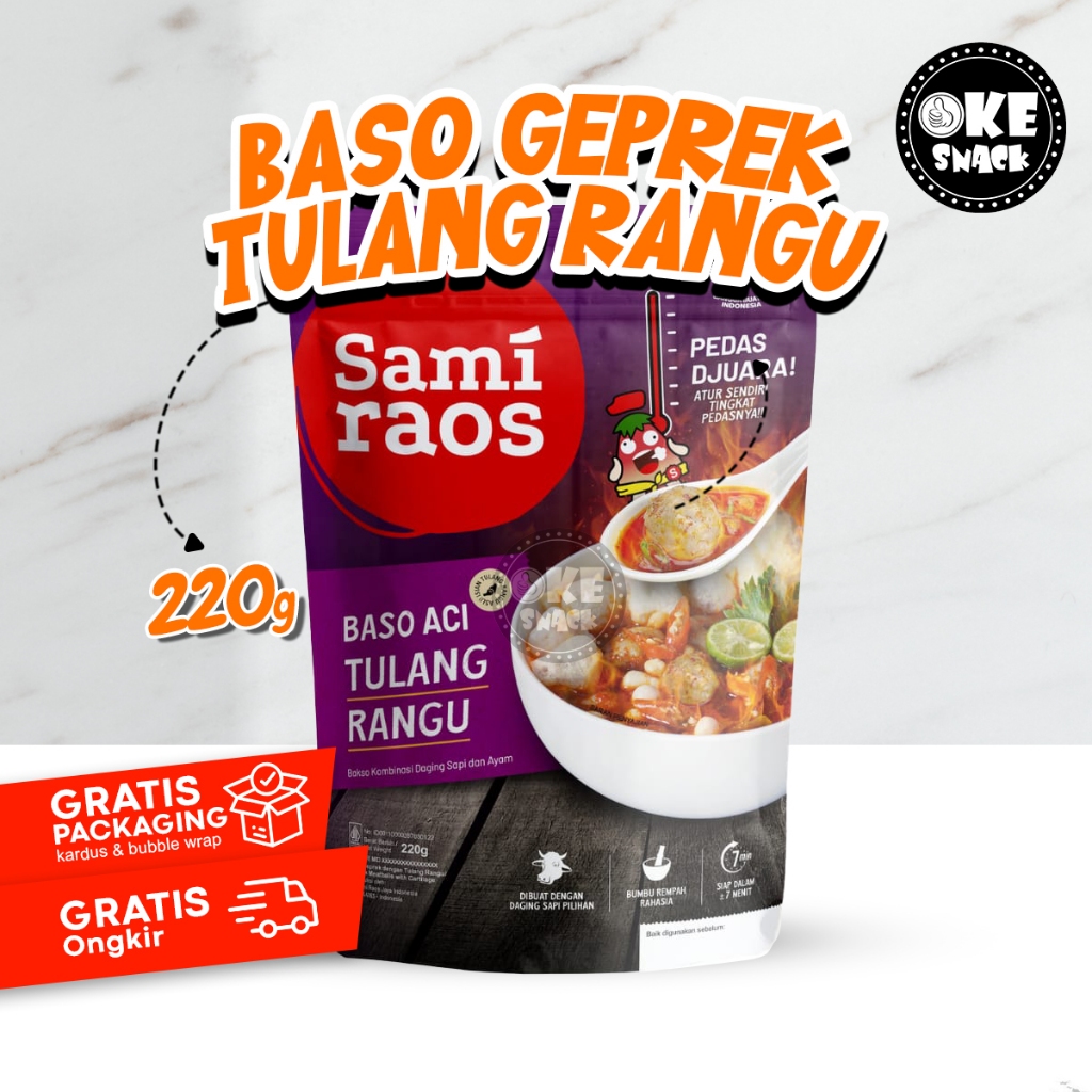 Jual Sami Raos Baso Geprek Tulang Rangu Samiraos Baco Aci Tulang Rangu ...