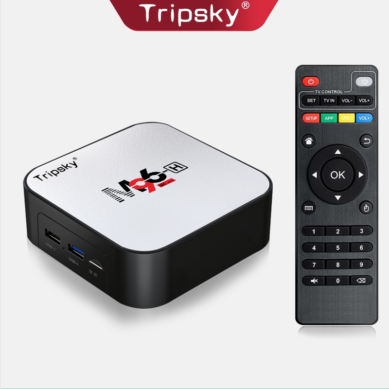 Jual Tripsky android tv box M96-H televisi digital lokal 6K HD Android ...