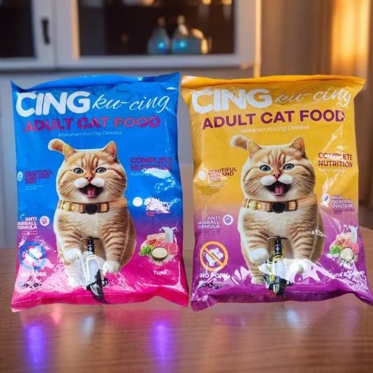 Jual Cing Ku Cing 800gr Adult Cat Food Tuna Salmon Freshpack cingkucing ...