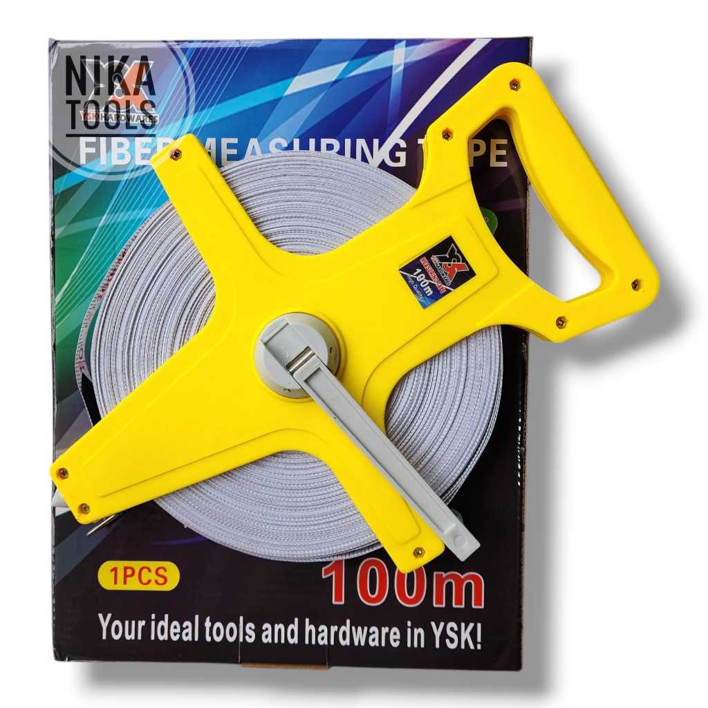 Jual Meteran Fiber PVC 100m Meter Tancap Tanah Meteran Roll | Shopee ...
