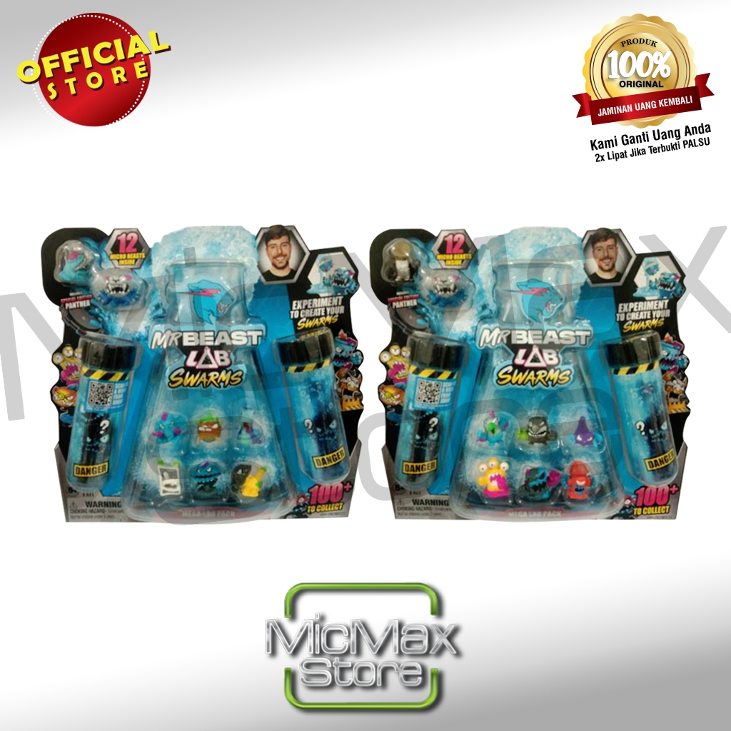 Jual MrBeast MR BEAST Lab BEASTLAB Swarms Mega Lab 12 PACK Asst 24711 | Shopee Indonesia