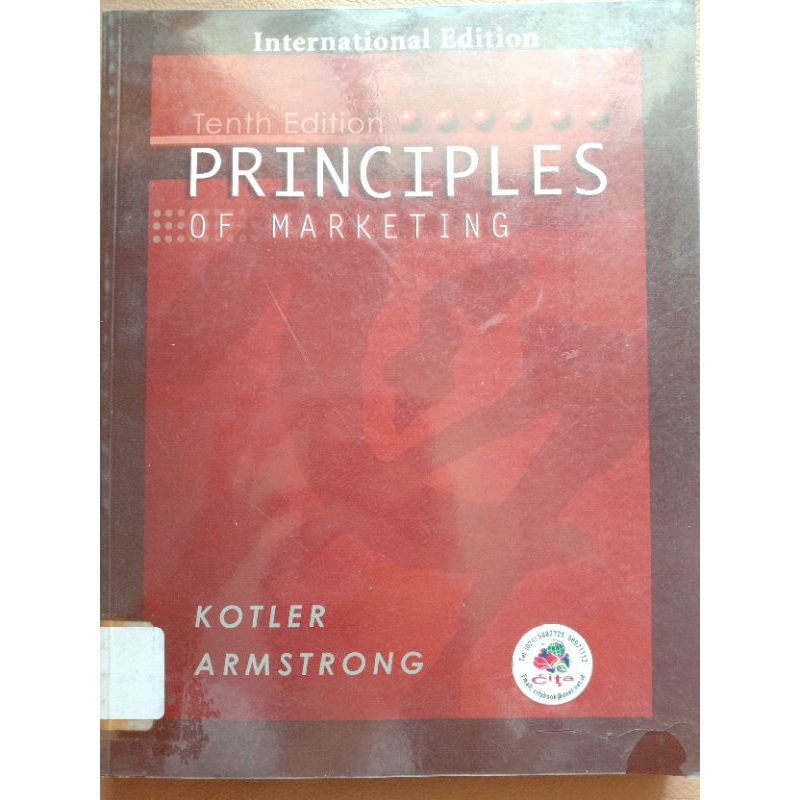 Jual Buku Impor PRINCIPLES OF MARKETING Tenth Edition Oleh Kotler Armstrong International ...