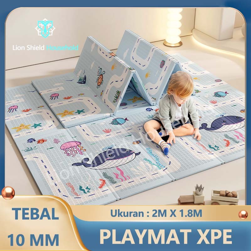 Jual LSH Playmate Bayi Karpet Lipat / Playmat Foam Lipat / Playmat Bayi ...