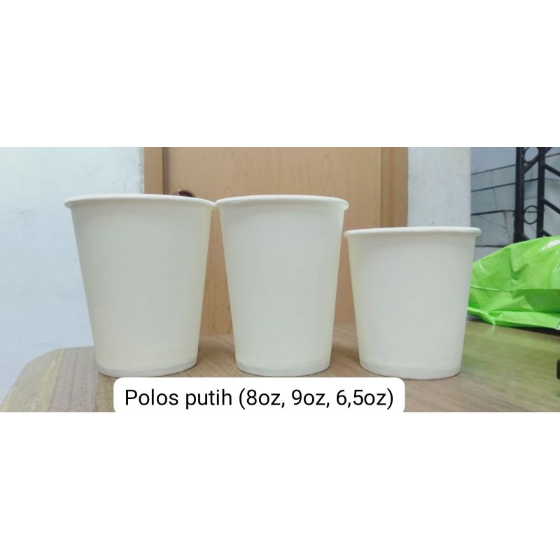 Jual PAPER CUP POLOS (50PC) | Shopee Indonesia