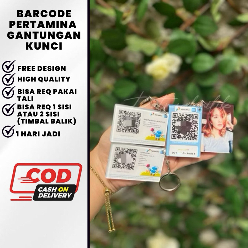 Jual barcode my pertamina custom| barcode akrilik | barcode custome | kartu pertamina | barcode ...