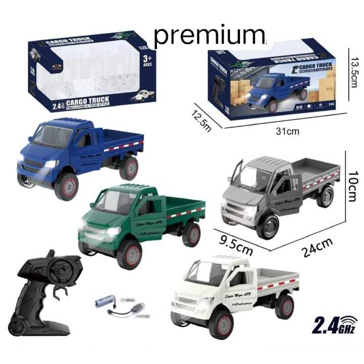 Jual HARIETOYS Mobil Remote Control Cargo APV Pick up Truck RC Car ...