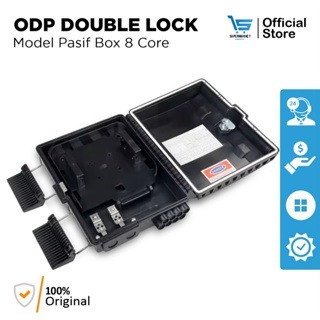 Jual ODP 8 Core Double Lock splitter Box 1:8 - Box fiberoptik FTTH ...