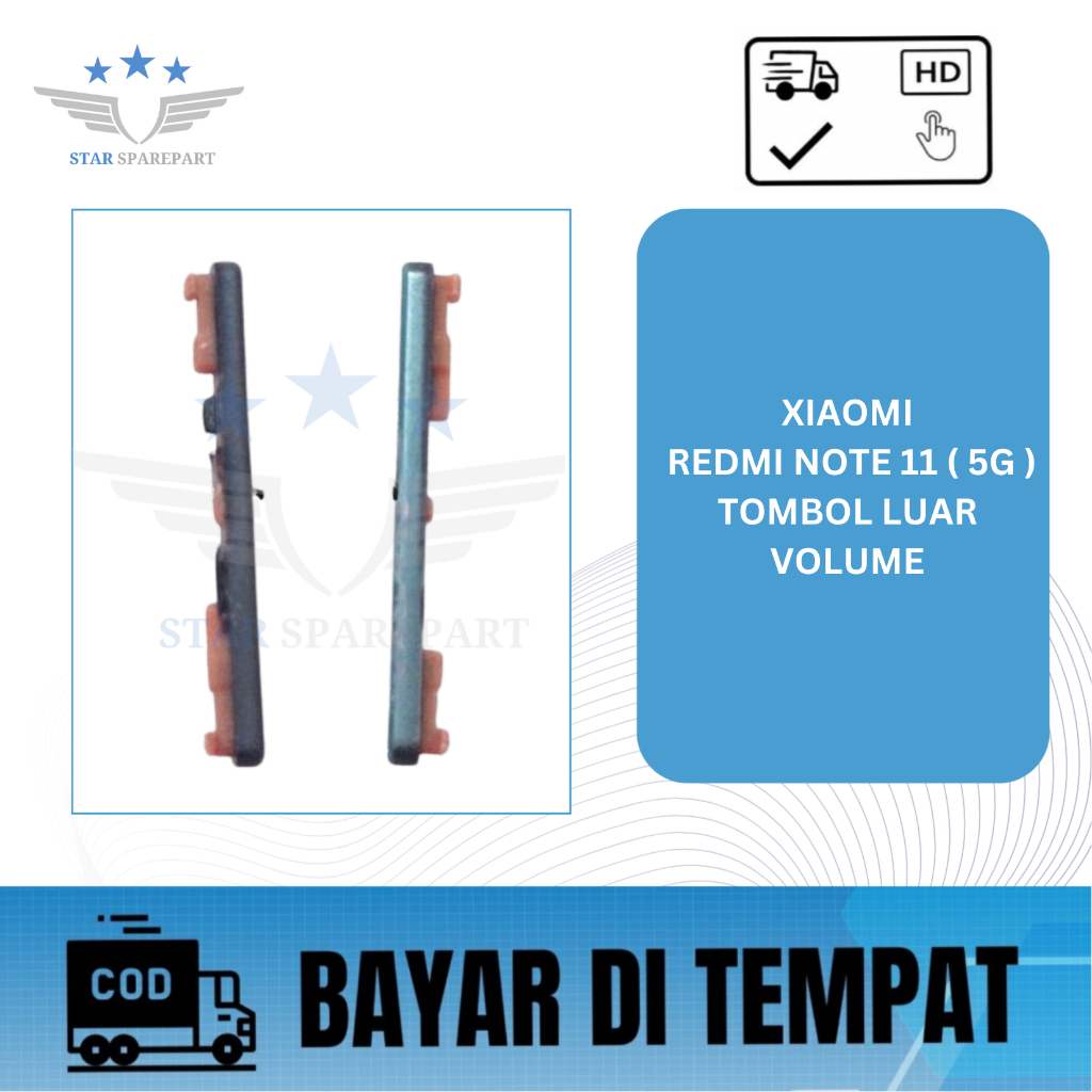 Jual TOMBOL LUAR KEYPAD VOLUME XIAOMI REDMI NOTE 11 ( 5G ) | Shopee ...