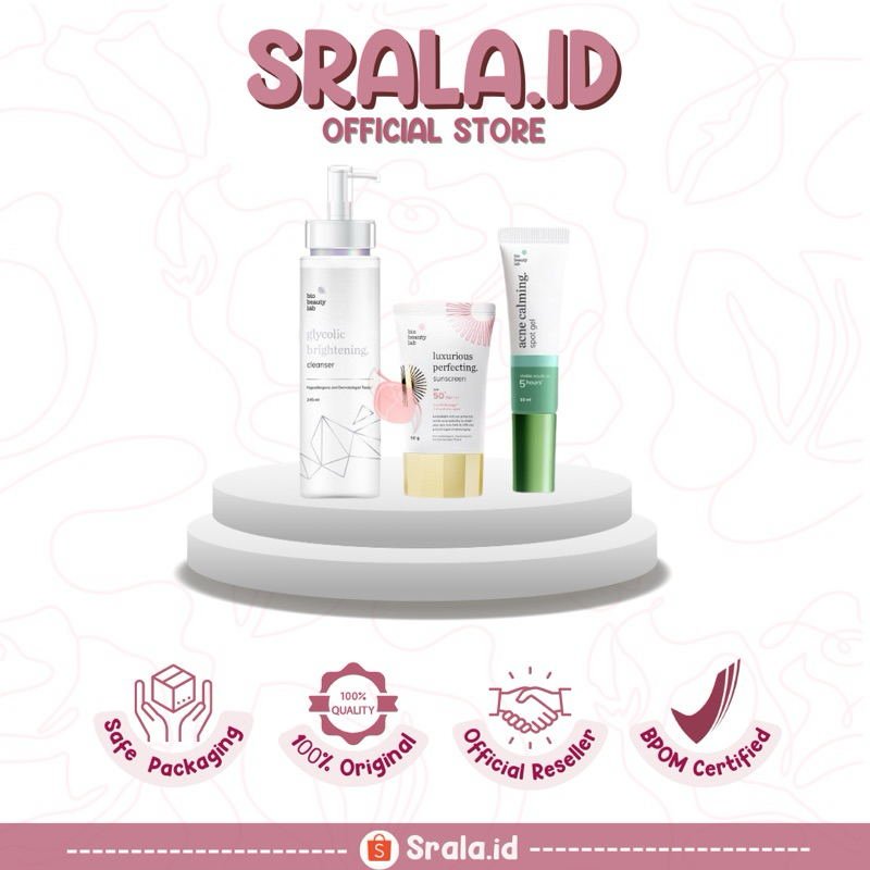 Jual BIO BEAUTY LAB FACIAL WASH, SUNSCREEN & ACNE CALMING SPOT GEL ...
