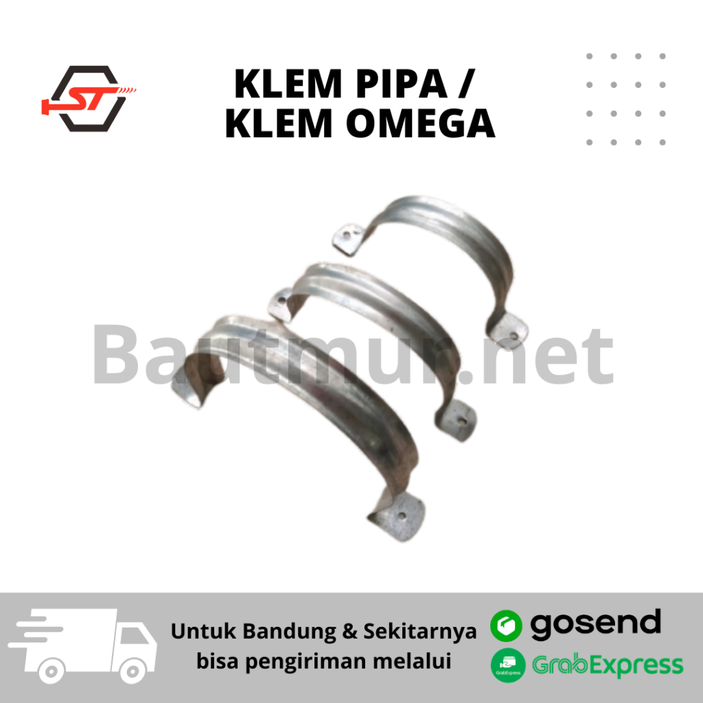 Jual Klem Pipa 3" inch | Pipe Clamp/Klem Omega | Shopee Indonesia