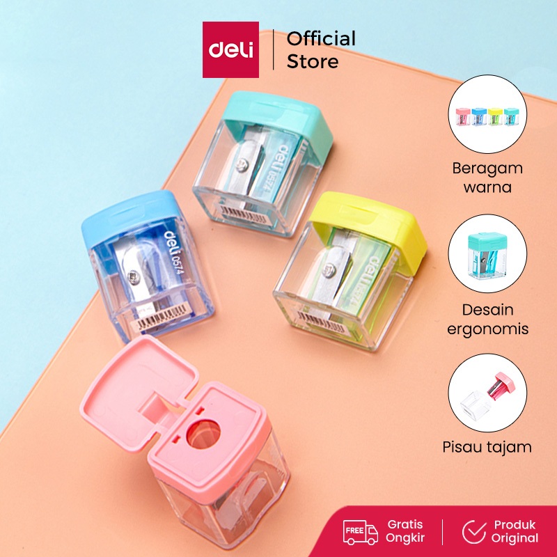 Jual Deli Rautan Pensil 1 lubang 7mm dengan posisi mata pisau yang ...