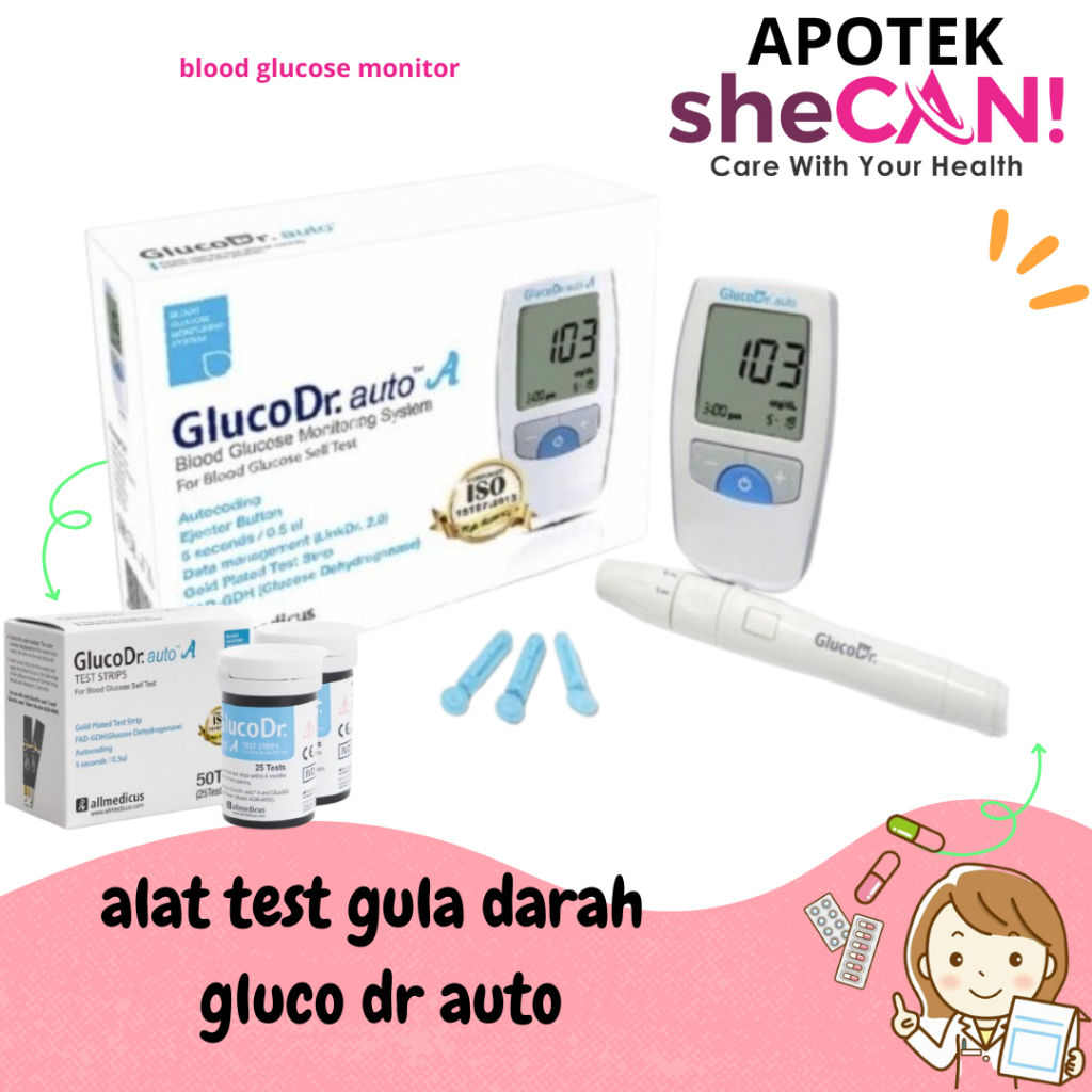 Jual ALAT TEST GULA DARAH GLUCO Dr AUTO AGM-4000 ( ALAT SAJA ) | Shopee ...