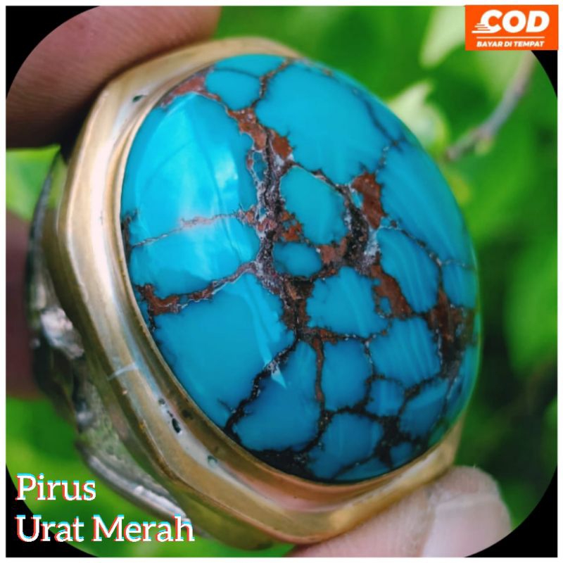 Jual NATURAL BATU CINCIN PERAK TURQUOISE HQ ( PIRUS MESIR ) A405 ...