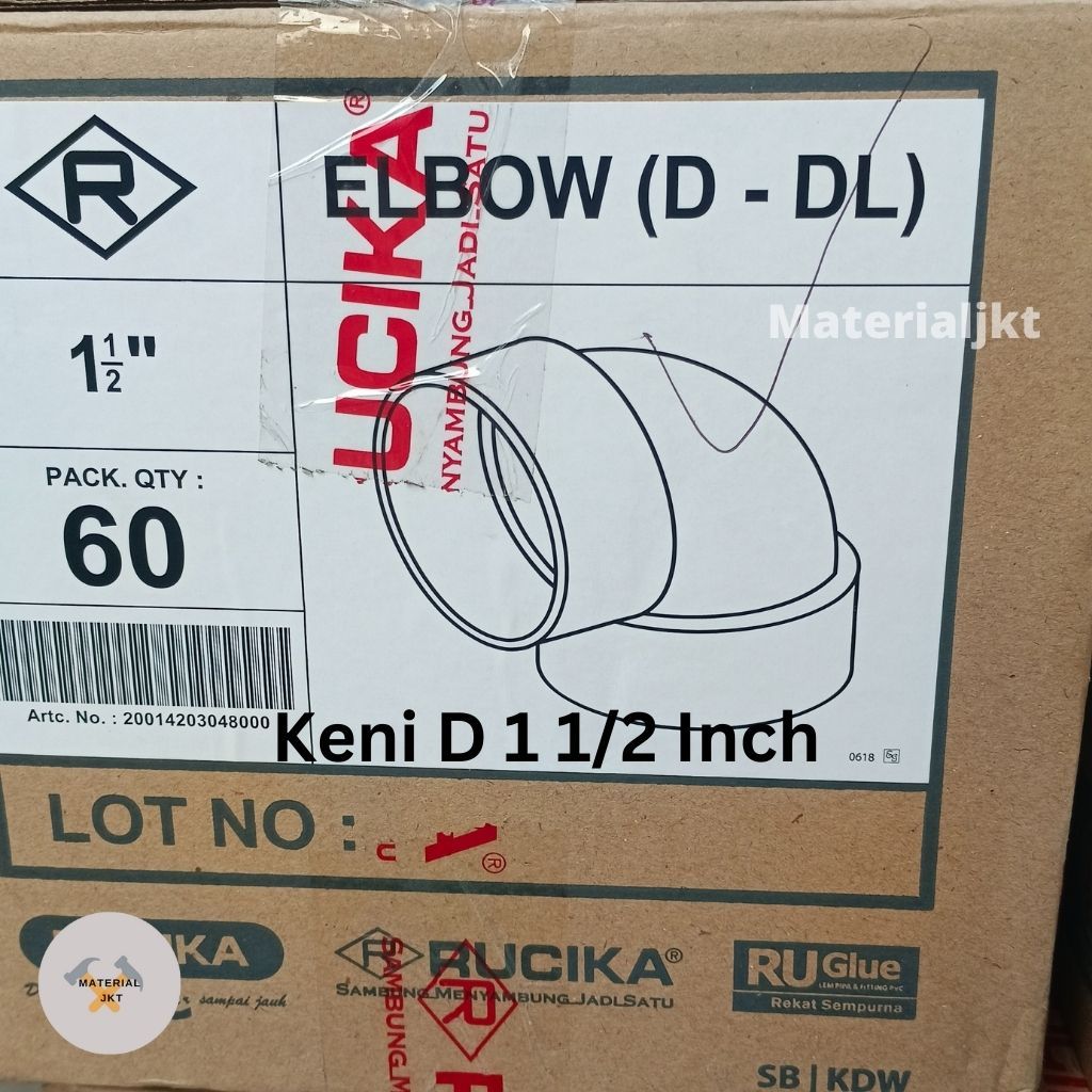 Jual KENI D 1 1/2 INCH / ELBOW D 1 1/2 INCH / KENI D 1 1/2 INCH MURAH ...