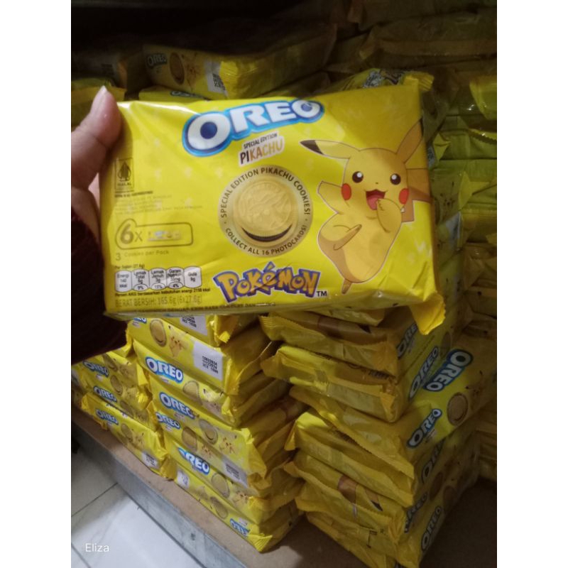 Jual Oreo pikachu Isi 6pcs oreo pokemon rasa pisang | Shopee Indonesia
