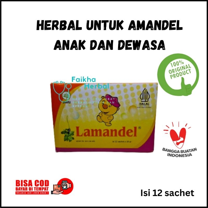 Jual Lamandel Obat Amandel Anak Dan Dewasa Original Sachet Flu Batuk ...