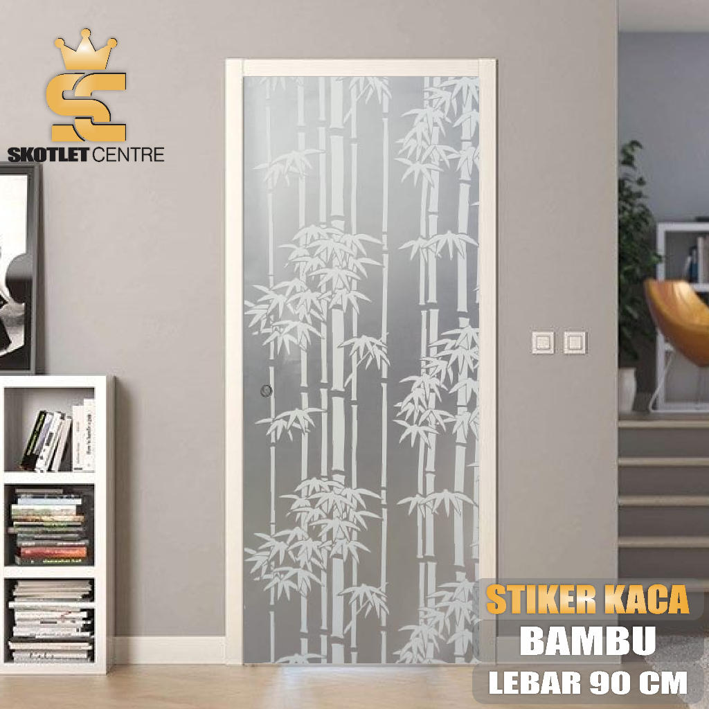 Jual Stiker Kaca Motif Bambu Sticker Jendela Pintu Rumah Kantor Tidak ...