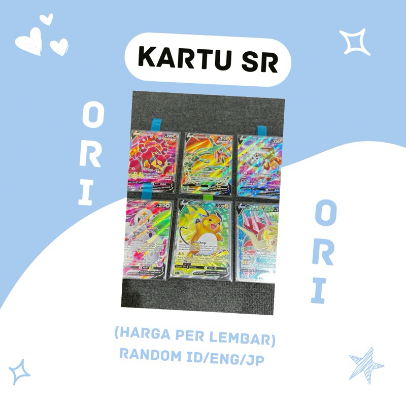 Jual Random Bulk SR Pokemon TCG Indonesia / English / Japan | Shopee Indonesia