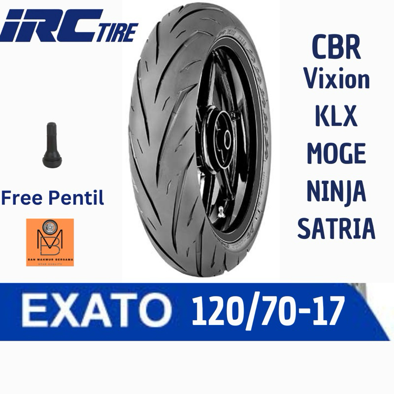Jual Ban Motor Moge/IRC Exato 120 70 Ring 17 Tubeless Tahun 2025 ...