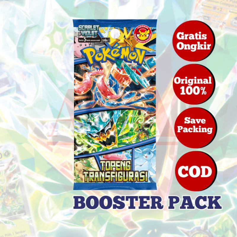 Jual Kartu Pokemon Topeng Transfigurasi Booster pack Bahasa indonesia | Shopee Indonesia