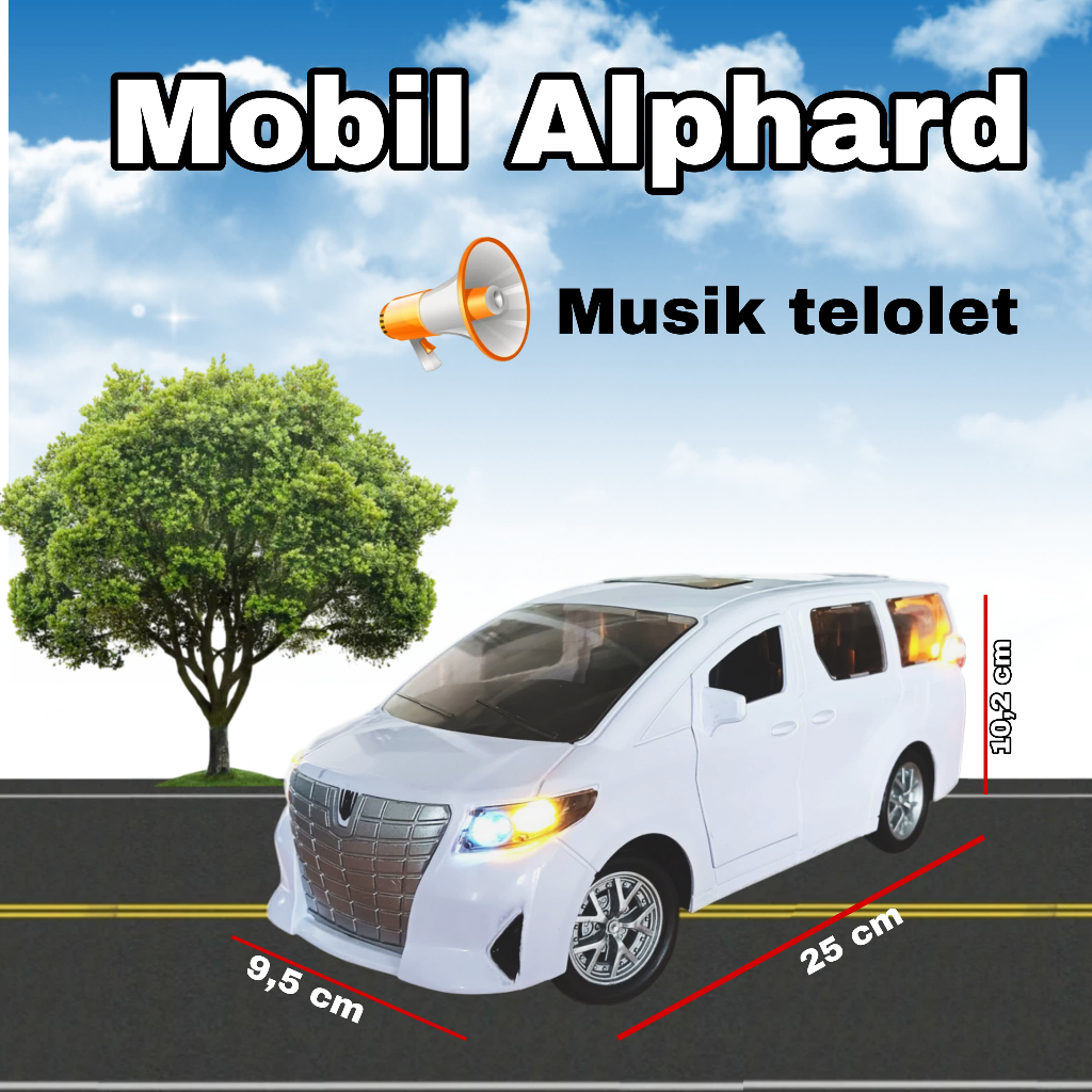Jual PROMO Mainan Mobil ALPHARD Dengan Musik Telolet Free Tali / Mobil ...
