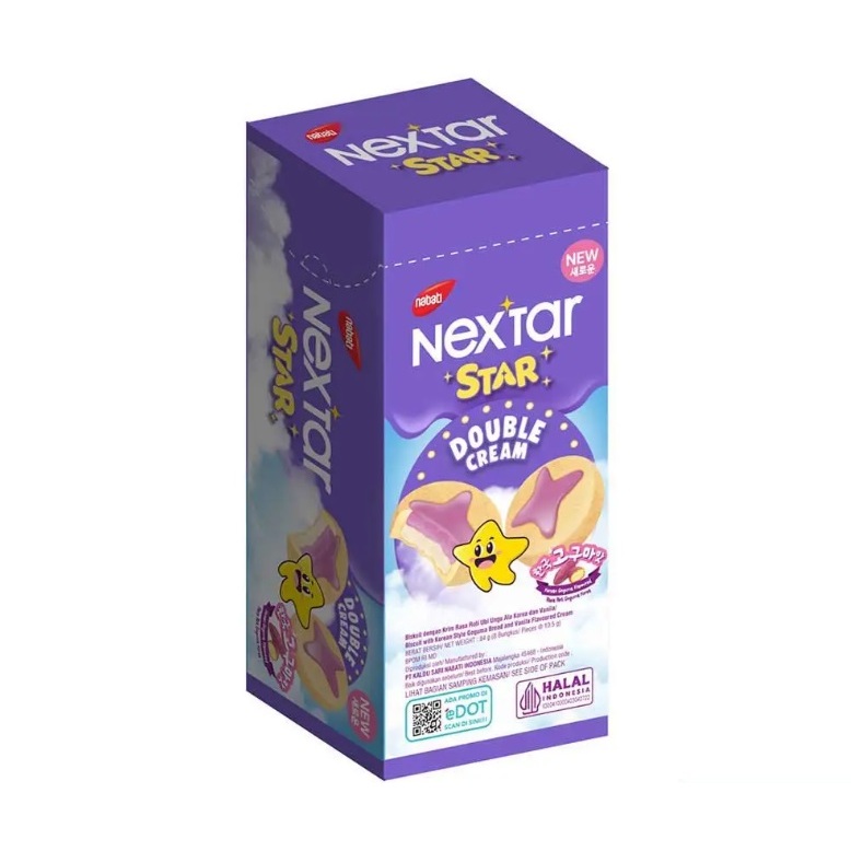 Jual Nextar Star Double Cream Korean Goguma Flavour 84gram | Shopee ...