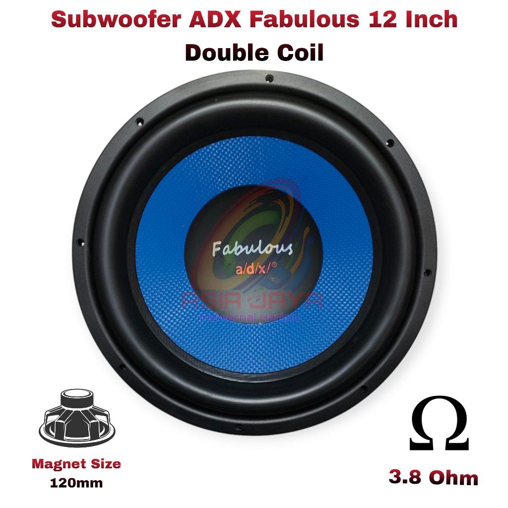 Jual Subwoofer ADX Fabulous 12 inch Double Coil Biru | Shopee Indonesia