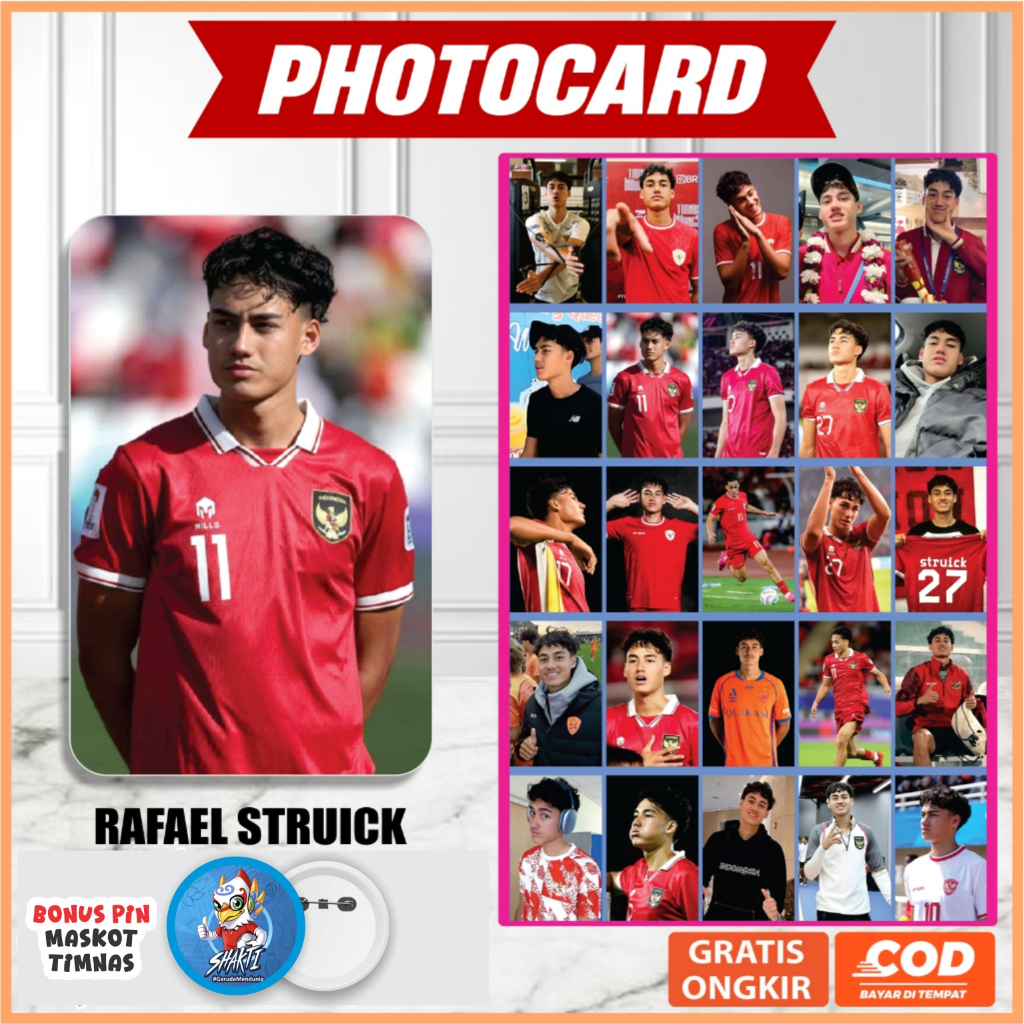 Jual Photocard Rafael Struick 50 Pcs Tebal Bonus Ganci + Sticker bisa ...
