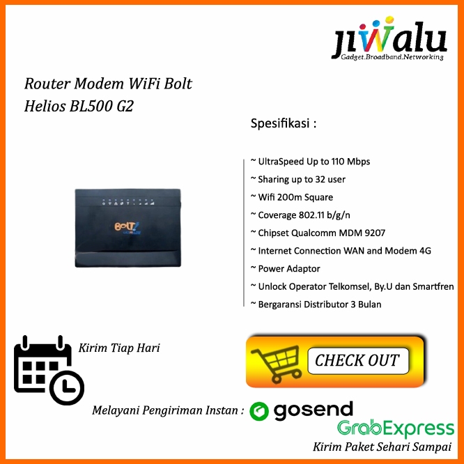 Jual Modem Home Router Wifi 4G Bolt Helios G2 BL500 | Shopee Indonesia