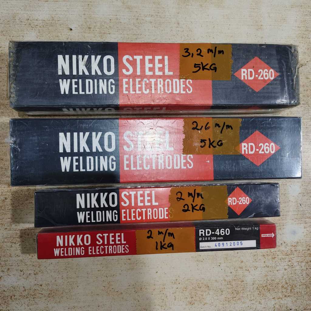 Jual KAWAT LAS NIKKO STEEL WELDING ELECTRODES RD-260 & RD-460 | Shopee Indonesia