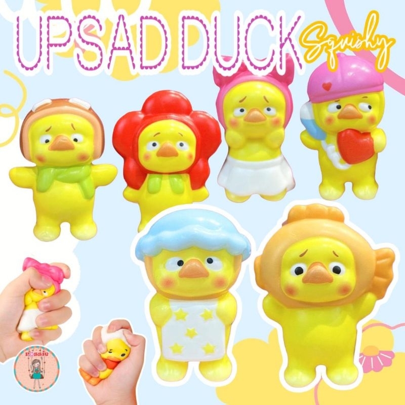 Jual Mainan Squishy Besar Jumbo Upset Duck Bebek Labubu Kuromi Capybara ...