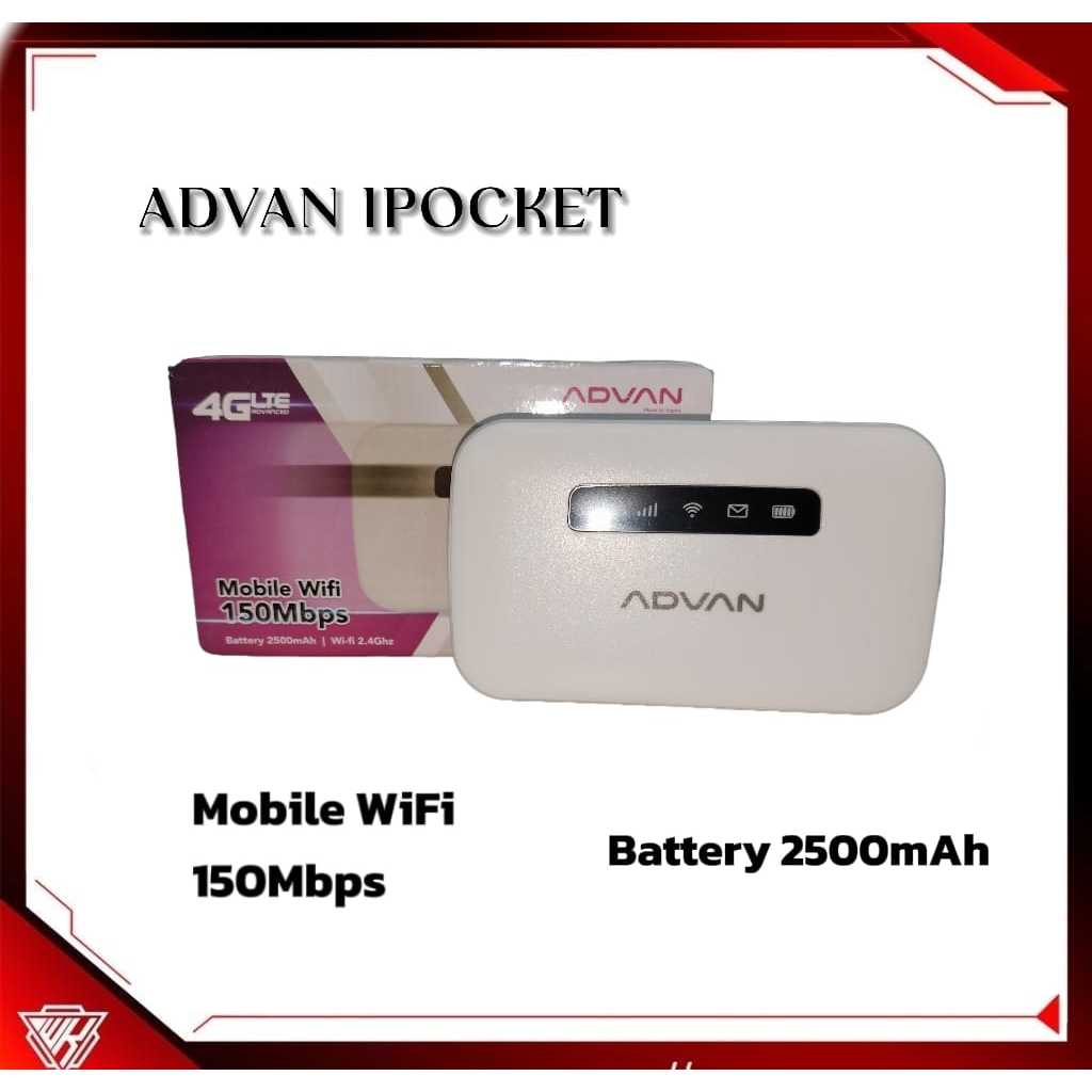 Jual Advan iPocket / MIFI MF01 ALL OPERATOR 4G LTE Mobile Wifi 150 Mbps Garansi Resmi | Shopee ...