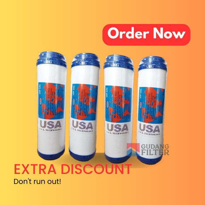 Jual UDF GAC 10 inch Granular Activated Carbon 10" USA | Shopee Indonesia