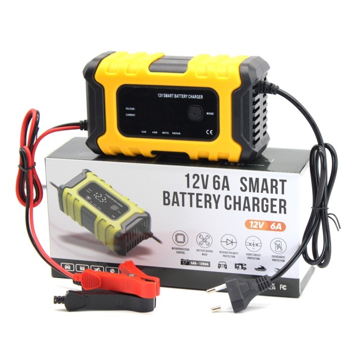 Jual Charger aki Mobil Motor E-Fast 12v 6A Repair Aki Otomatis/Charger ...