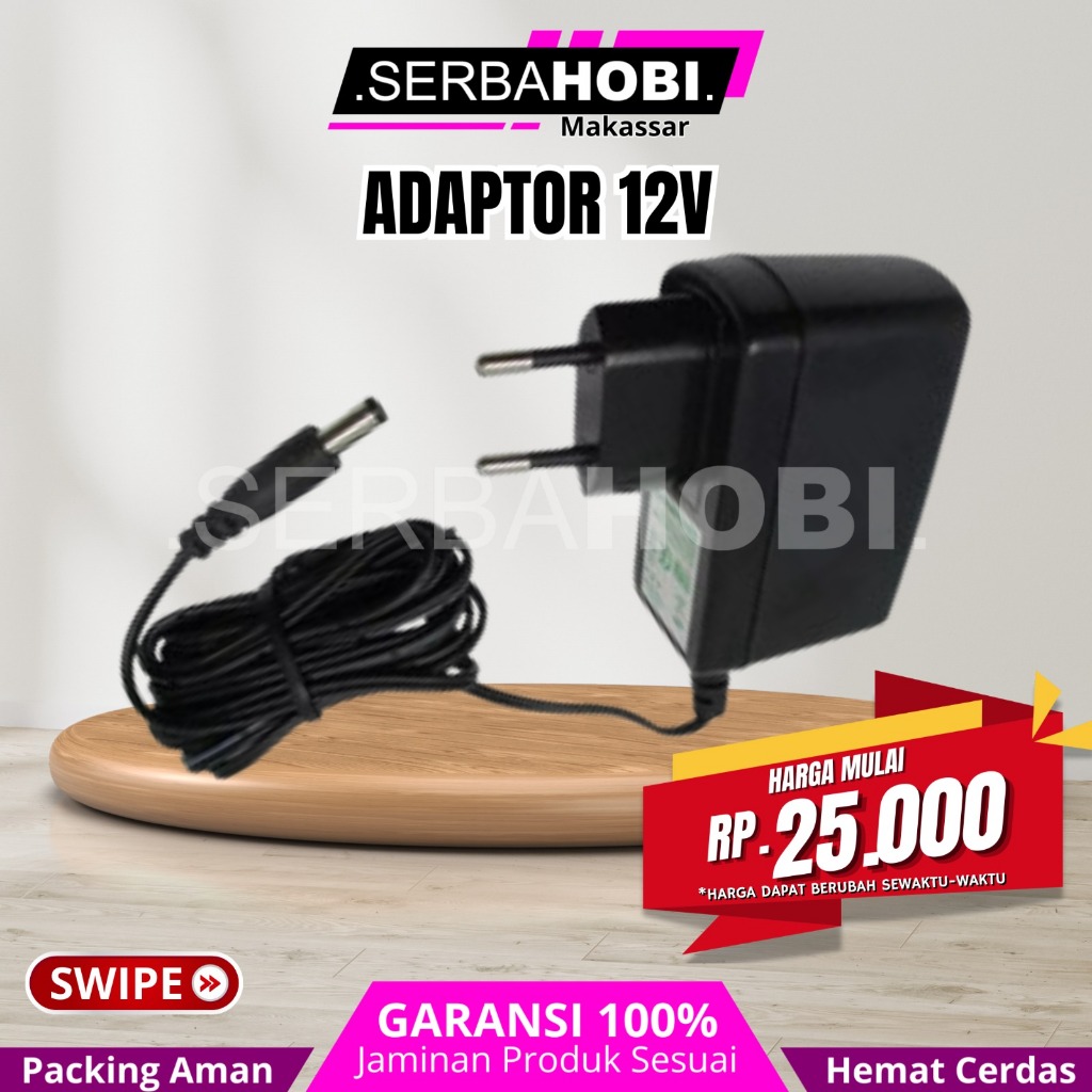 Jual Adaptor 1A / 2A / Power Supply 12v Cocok Untuk Router Modem CCTV ...