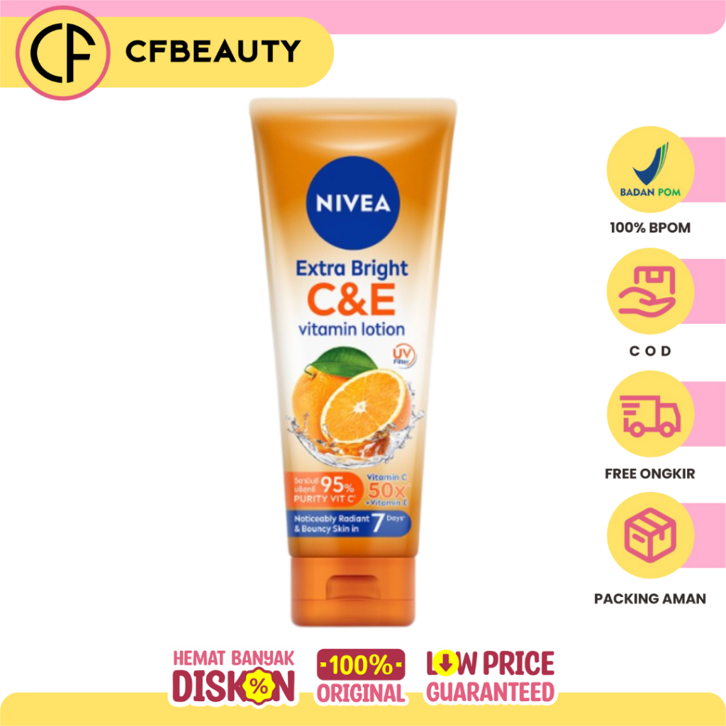 Jual NIVEA Body Lotion Extra Bright C&E Vitamin Lotion 320ml | Shopee Indonesia