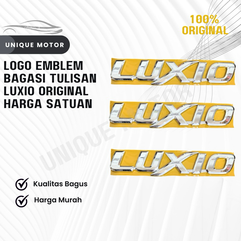 Jual LOGO EMBLEM BAGASI TULISAN LUXIO ORIGINAL | Shopee Indonesia