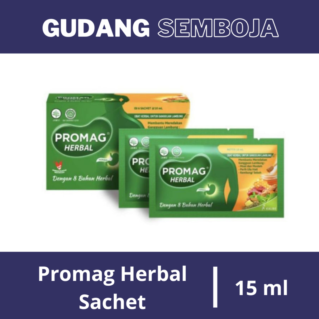 Jual Promag Herbal Sachet Isi 15 ml / Obat Maag Asam Lambung | Shopee ...