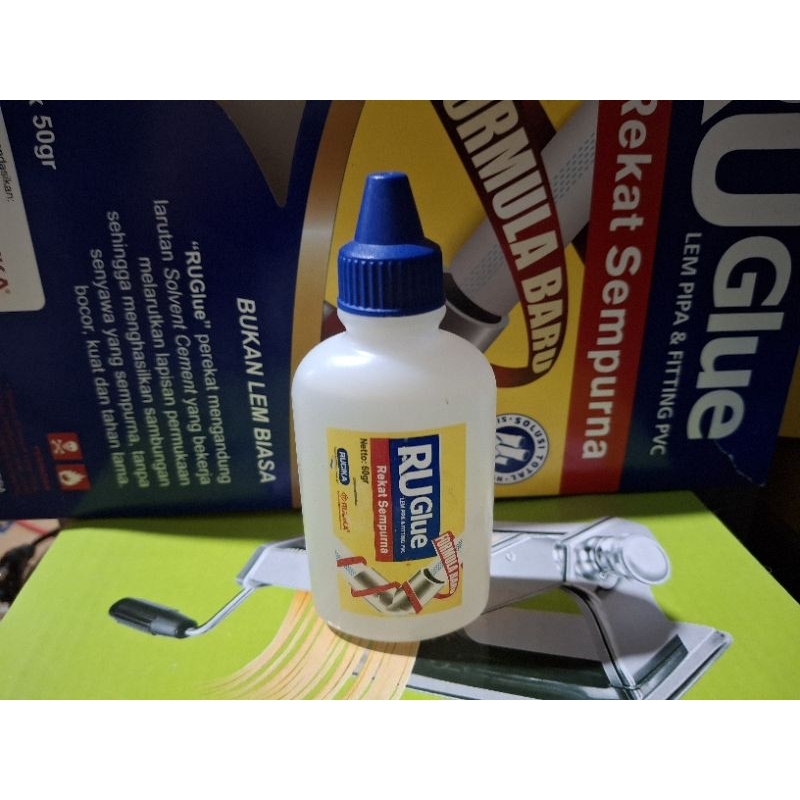 Jual Lem Pipa Pvc RuGlue by Rucika Botol 60gr | Shopee Indonesia