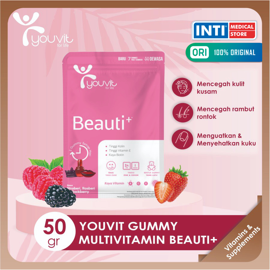 Jual Youvit | Multivitamin Beauti+ | Vitamin Dewasa | Gummy Biotin ...
