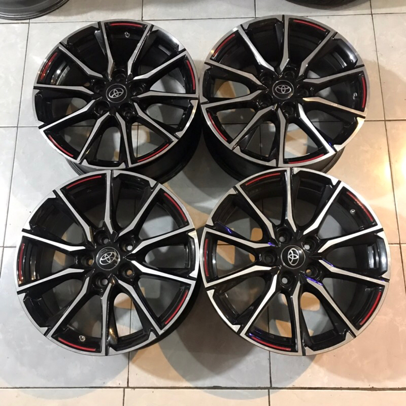 Jual Velg Mobil Gazoo Red Line by JF Luxury Ring17 R17 Ring 17 Pcd ...