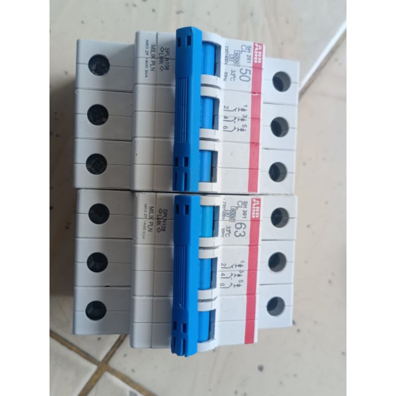 Jual mcb abb sh 201 pln 3phase | Shopee Indonesia