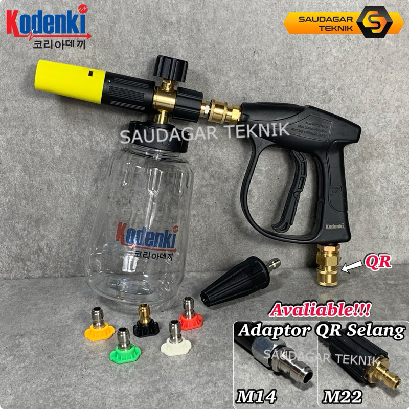 Jual Paket Gun Jet Cleaner KODENKI FULL Quick Release Foam Lance 2.0 ...