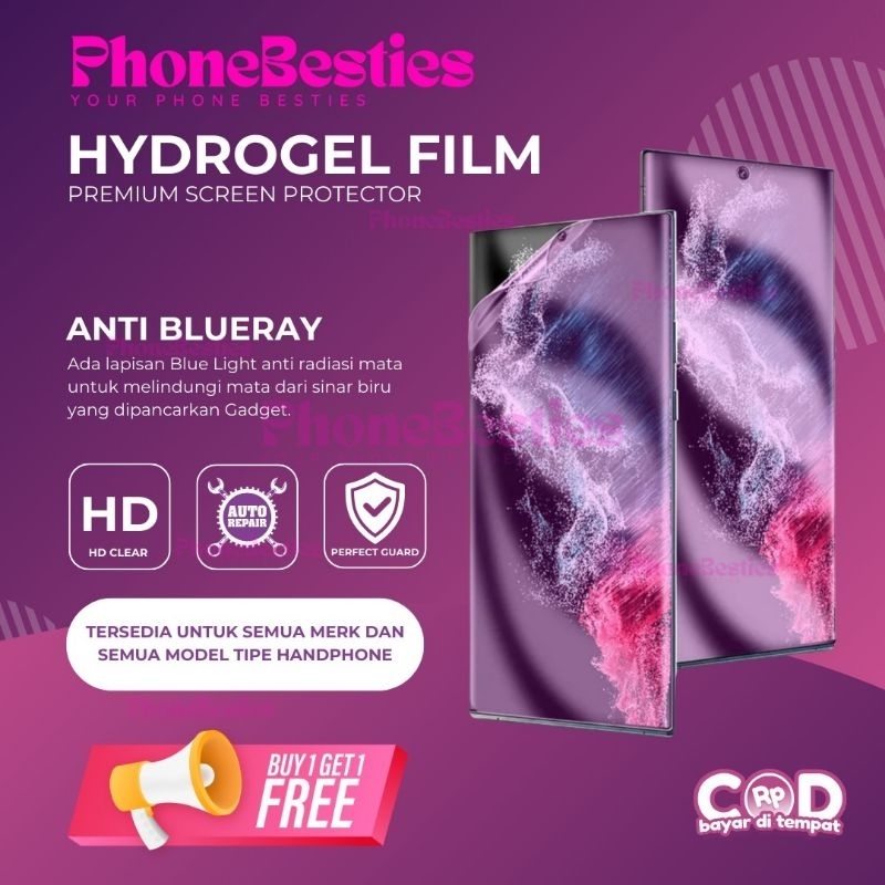 Jual BUY 1 GET 1 ANTI BLUE LIGHT Anti Gores Hydrogel Screen Protector Semua Merk Tipe Handphone ...