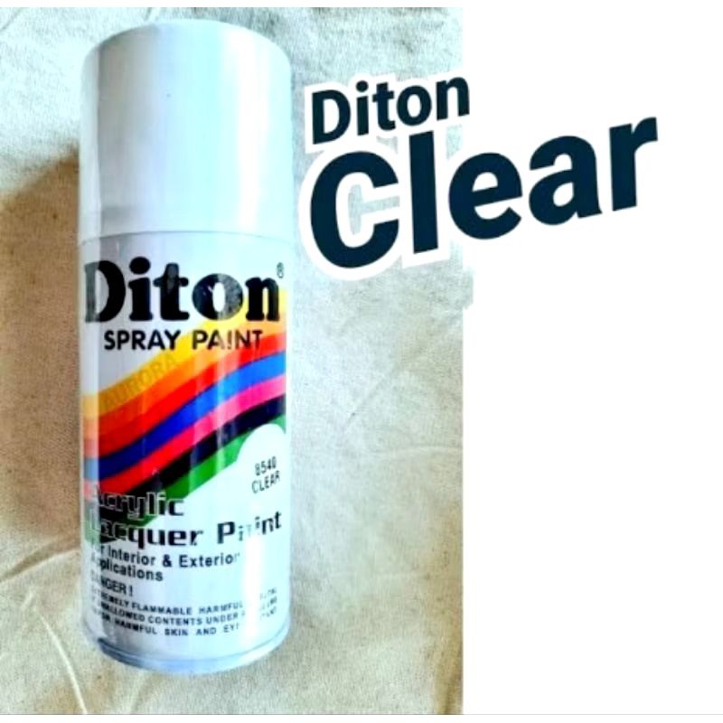 Jual CAT SEMPROT AEROSOL DITON 8540 CLEAR GLOSS ACRYLIC LACQUER PAINT ...