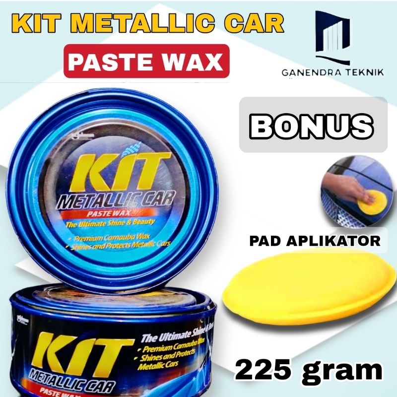 Jual Kit Paste Wax Metallic Car 225gr - Kit New Car Paint 225gr Bonus ...